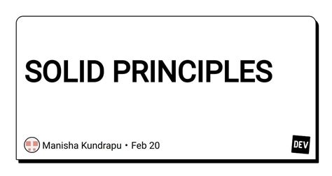 Solid Principles Rdevto
