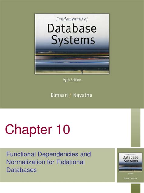 Functional Dependencies And Normalization For Relational Databases