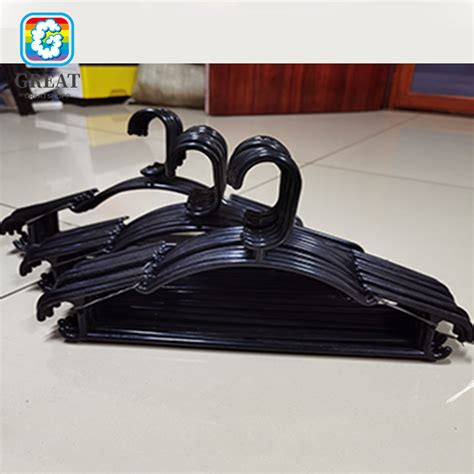 【hot Sell】36pcs 3dozen For Plastic Hanger Adult Black Flat By Dozen Cod