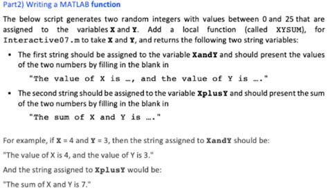 Solved Part1 Write A Matlab Script To 1 Take Three