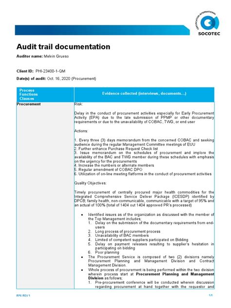 Procurement Pdf Procurement Audit