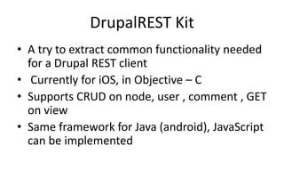 IOS RESTful Library For Drupal 8 PPT