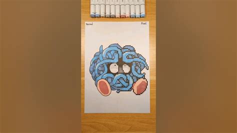 Pixel Art Tangela Pixelart Pokemon Shorts Youtube