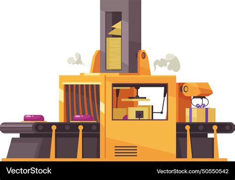 Robotic Conveyor Royalty Free Vector Image Vectorstock