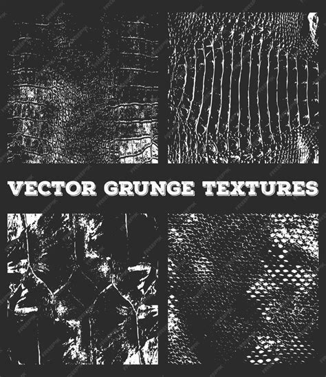 Premium Vector | Grunge Textures Set