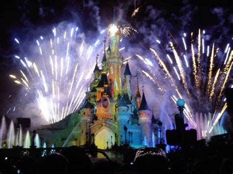 Fireworks At Disneyland Paris Castle