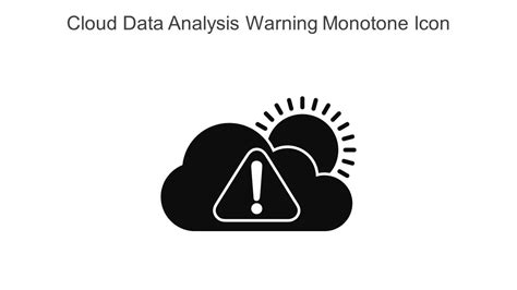 cloud data analysis warning monotone icon in powerpoint pptx png and