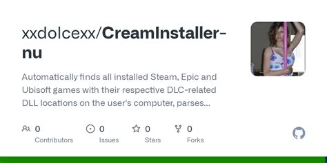 Github Xxdolcexxcreaminstaller Nu Automatically Finds All Installed