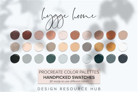 Procreate Color Palette Hygge Home Graphic By Design Resource Hub · Creative Fabrica