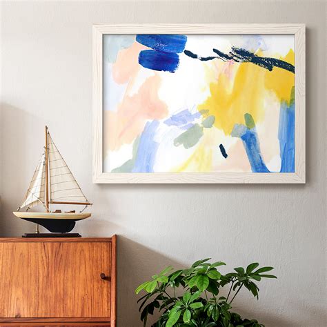 Wrought Studio™ Candy Swipe Ii Rustic Framed Gallery Wrapped Canvas