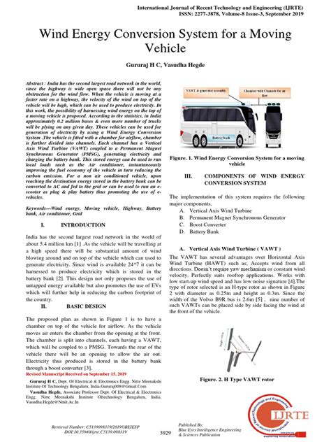 Wind Energy Conversion System For A Movi Pdf Wind Turbine Rectifier