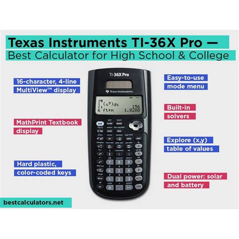 texas instruments ti 36x pro advanced scientific calculator black