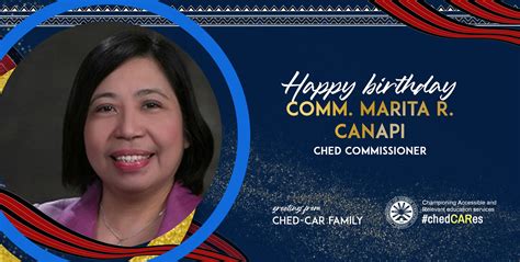 Ched Cordillera Happy Birthday Ched Commissioner Marita