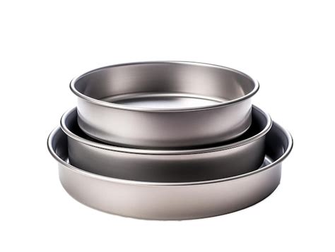 A Stack Of Round Pans Premium Ai Generated Psd