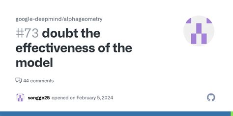 Doubt The Effectiveness Of The Model Issue Google Deepmind Alphageometry GitHub