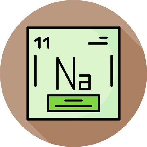 Sodium Chemical Minimal Filled Circle Icon 69521936 Vector Art At Vecteezy