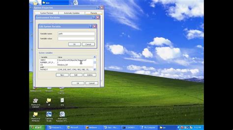 Java Path Setting In Widows Xp Youtube