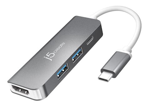 J Create Jcd Usb C To Hdmi Usb Port Docking Station With Power Delivery J Create
