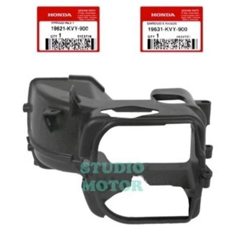 Jual Cover Tutup Mesin Atas Bawah Shroud Inlet Exhaust Beat Karbu Original Shopee Indonesia