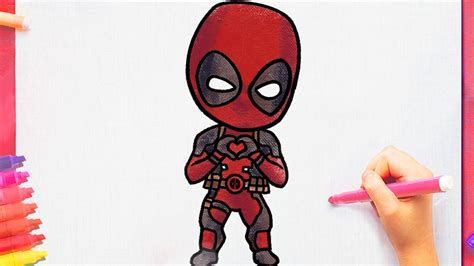 How To Draw Deadpool Easy Step By Step Youtube
