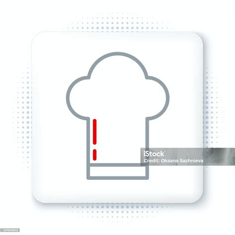 흰색 배경에 격리 된 라인 셰프 모자 아이콘 요리 기호 모자를 요리합니다 다채로운 개요 개념 벡터 교통 위반 티켓에 대한 스톡 벡터 아트 및 기타 이미지 Istock