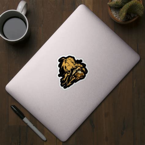 Gold Edward Elric Fan Art Edward Elric Sticker Teepublic