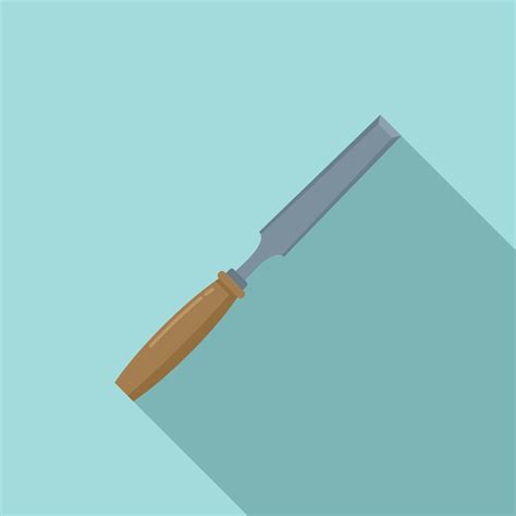 Chisel Instrument Icon Flat Style 14515883 Vector Art At Vecteezy