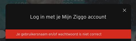 Ziggogo Browser Geeft Je Gebruikersnaam En Of Ziggo Community