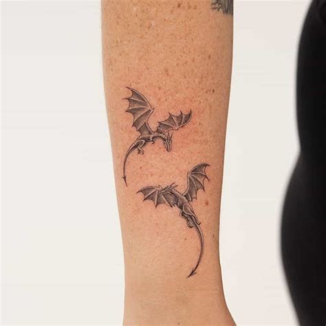 Dragon In Flight Tattoo