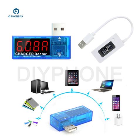 Lcd Usb Port Output Current And Output Voltage Charger Tester Meter