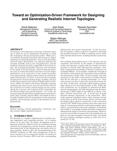 Pdf Toward An Optimization Driven Framework For Designing And
