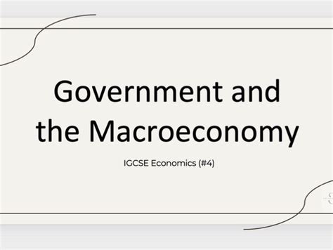 Igcse Economics 0455 Chapter 4 Teaching Slides Teaching Resources
