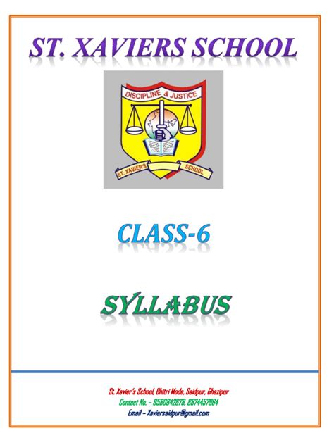 Class 6 Syllabus Pdf English Grammar Language Arts And Discipline