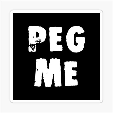 Peg Me Sticker For Sale By James Hutchings Redbubble