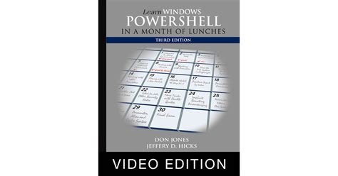Learn Windows Powershell In A Month Of Lunches Third Edition Video Edition Video