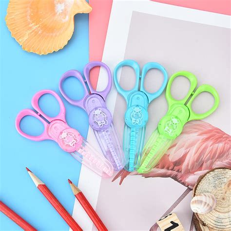 Safety Cute Kawaii Novelty Plastic Small Scissors Vicedeal
