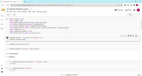 Sharanya S Shetty On Linkedin Week 1 Completed Diabetics Prediction Model As Part Of
