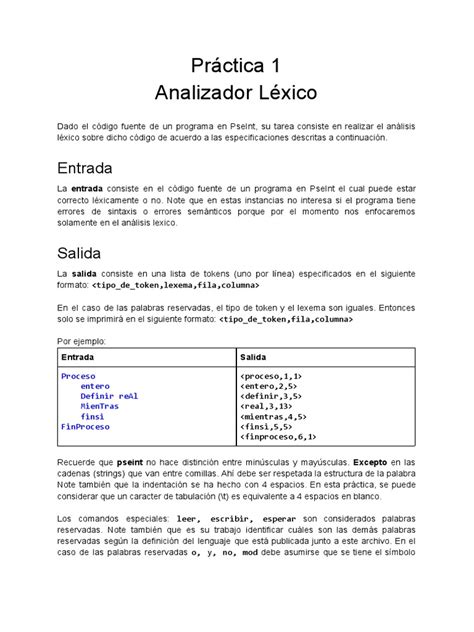 Lab1 Lenguajes Pdf Lenguaje De Programación Cadena Informática