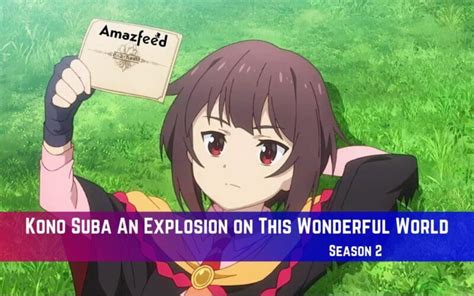 Kono Suba An Explosion On This Wonderful World Season 2 Release Date