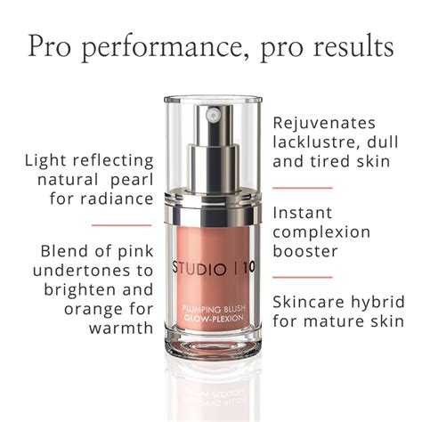 Plumping Blush Glow Plexion Skin Perfecting Makeup By Studio10 Beauty
