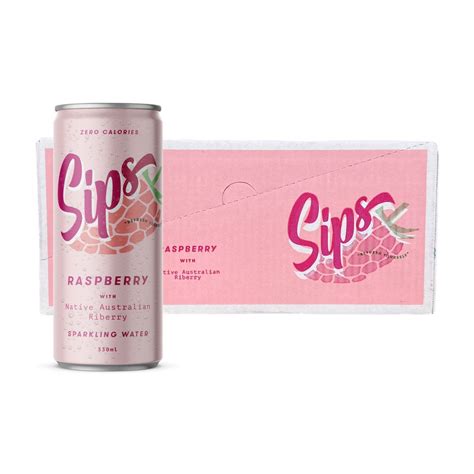 Sips Sparkling Raspberry With Native Australian Riberry Six Eleven