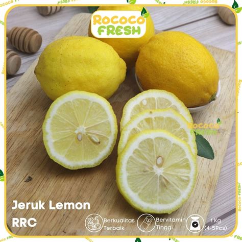 Jual Jeruk Lemon RRC Segar 1kg ROCOCOFRESH Shopee Indonesia