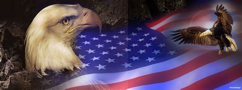 Patriotic Eagle Background