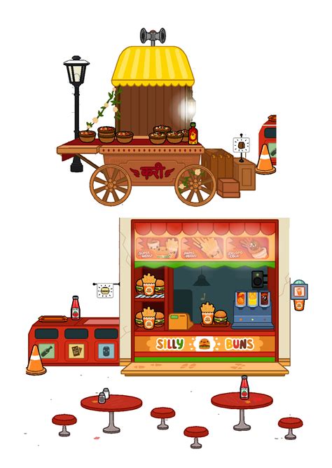 Схемы для бумажного мира Боб Сити Тока Бока распечатать Aesthetic