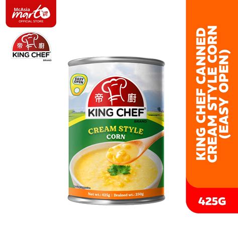 King Chef Canned Whole Creamstyle Corn Easy Open 425g Mcasia