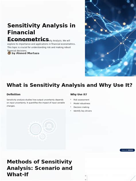 Sensitivity Analysis In Financial Econometrics Pdf Sensitivity Analysis Option Finance