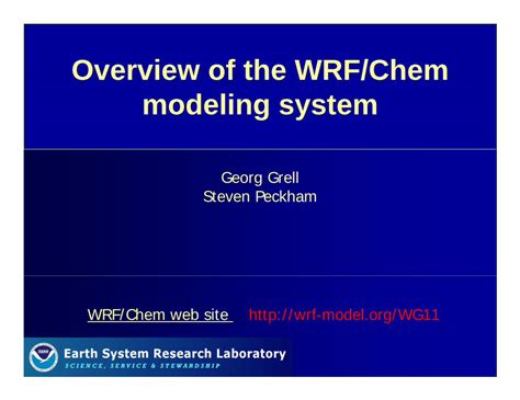 Pdf Overview Of The Wrfchemoverview Of The Wrfchem Modeling Gurmewrf 01 Overview
