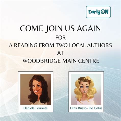 Daniela Ferrante And Dina Russo De Cottis Are Going To Visit Our Woodbridge Main Centre Again For