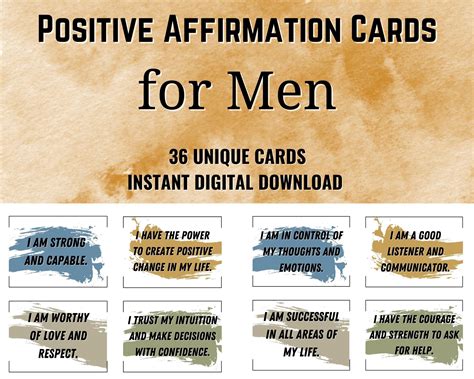 Self Love Affirmations For Men