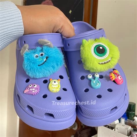 Jual 6 Pcs Jibbitz Crocs Monster Inc Aksesoris Sepatu Sandal Jibbitz